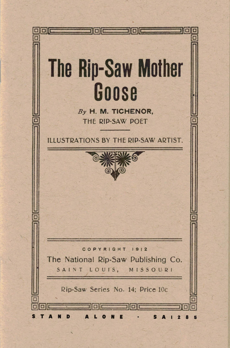 The Rip-Saw Mother Goose | Henry M. Tichenor | SA1285 – Underworld ...
